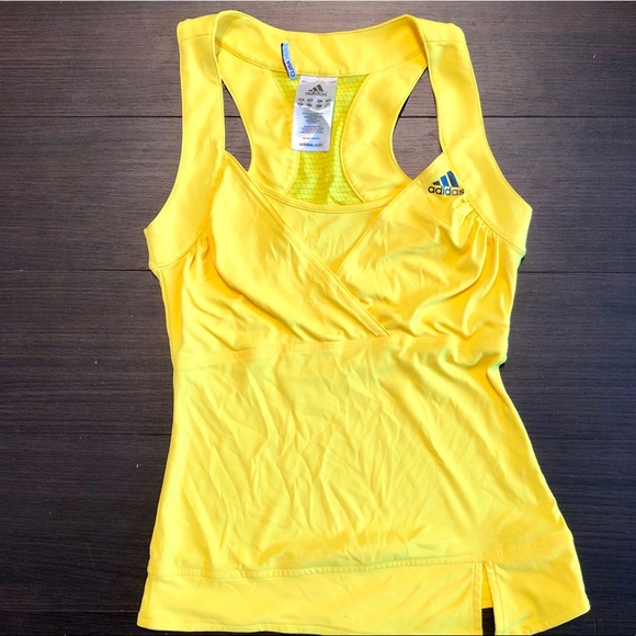 adidas | Tops | Adidas Neon Yellow Tennis Tank Xs | Poshmark